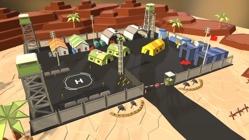 Military Base - 3D model by fye [ff83354] - Sketchfab