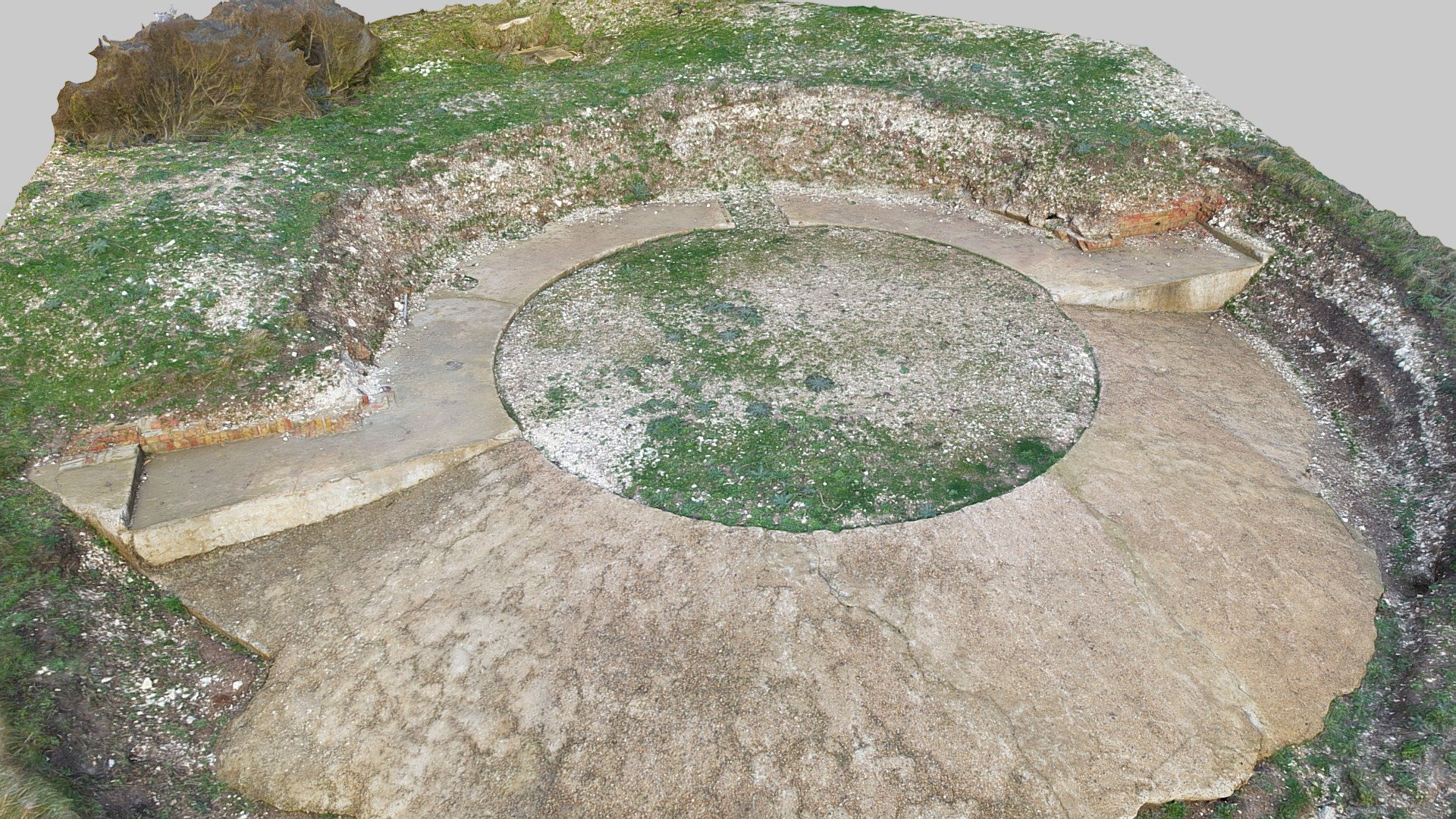 White Cliffs, Fan Bay Battery Emplacement Two - 3D model by National ...