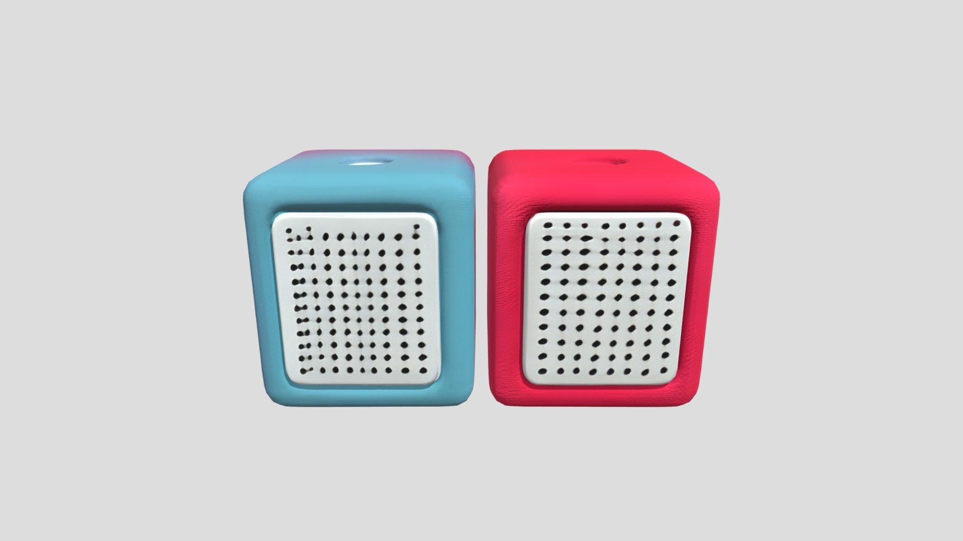two colorful speaker cubes - 3D model by javiergamer112 [ff8623f ...