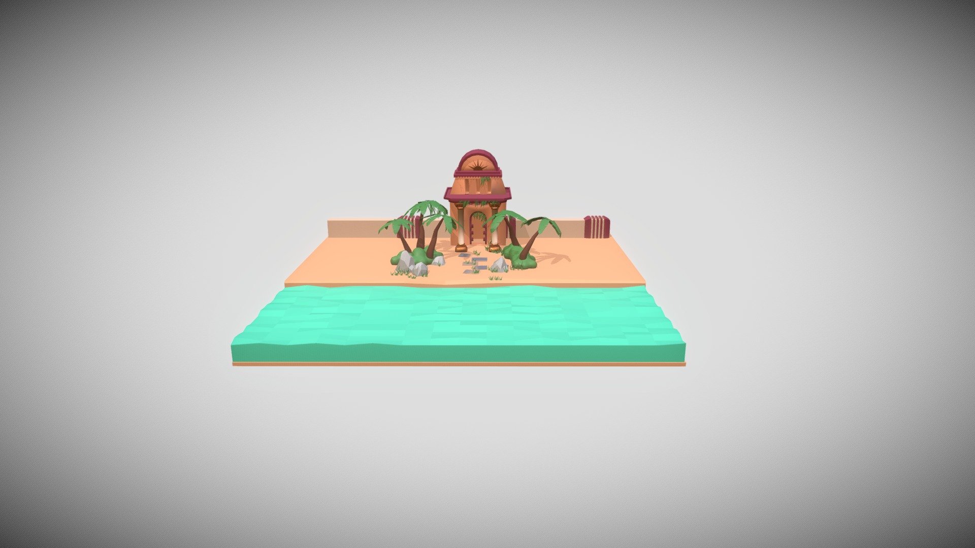 Low Poly Jungle Temple - Download Free 3D model by yihiit [ff86302 ...