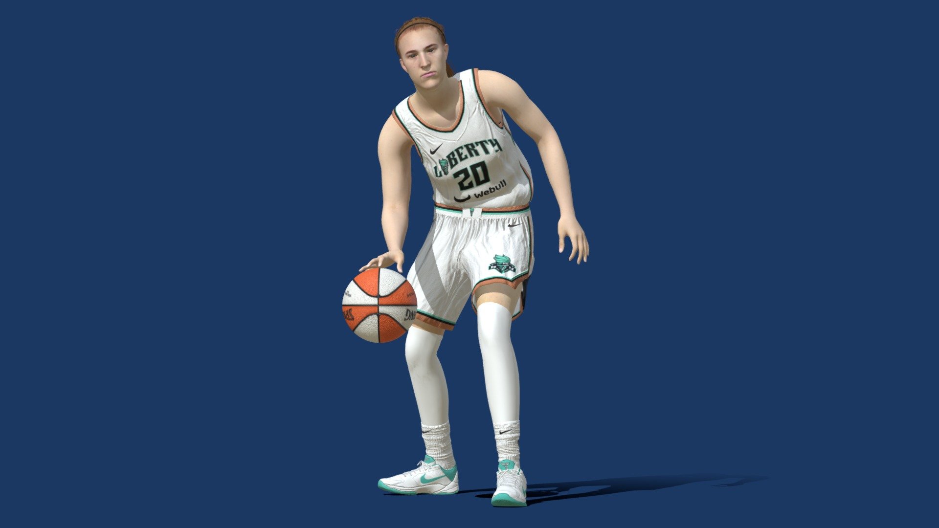 3D Rigged Sabrina Ionescu New York Liberty WNBA - 3D model by 3dpassion ...