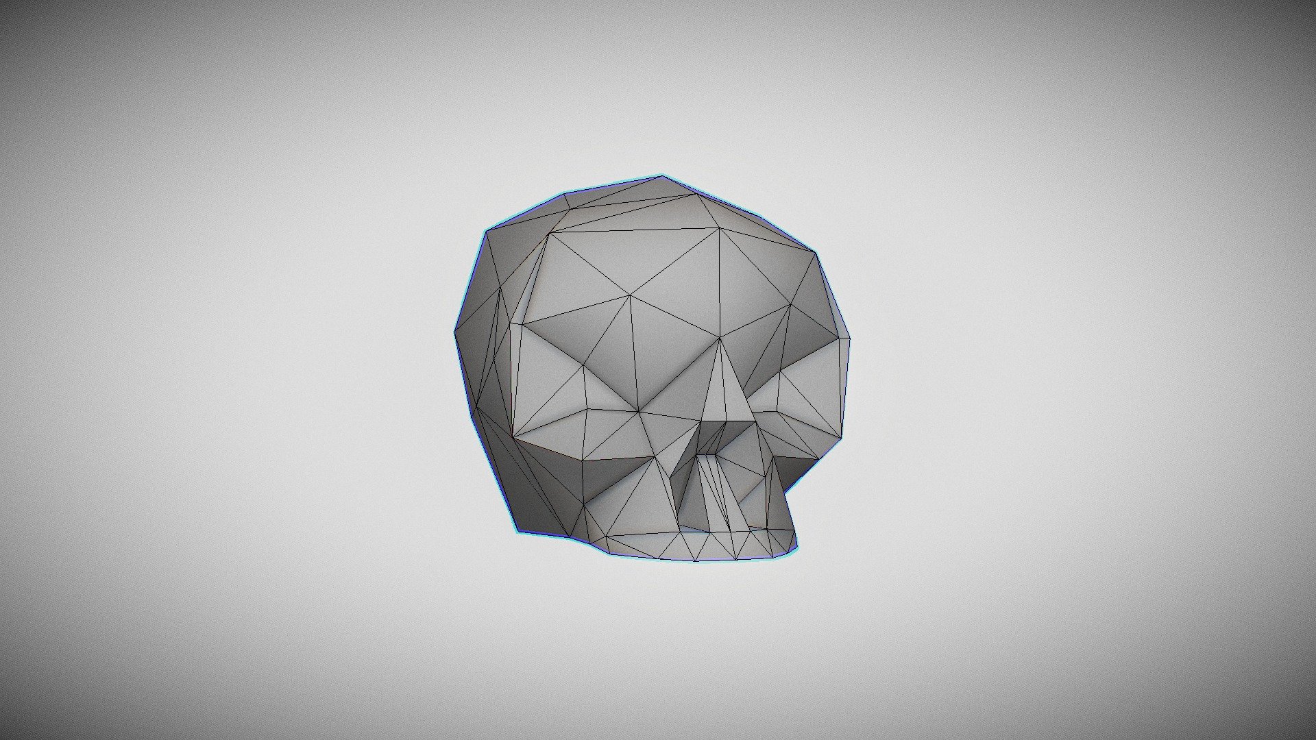 Skull Lowpoly - 3D model by Border Rabbit (@borderrabbit) [ff87e75 ...