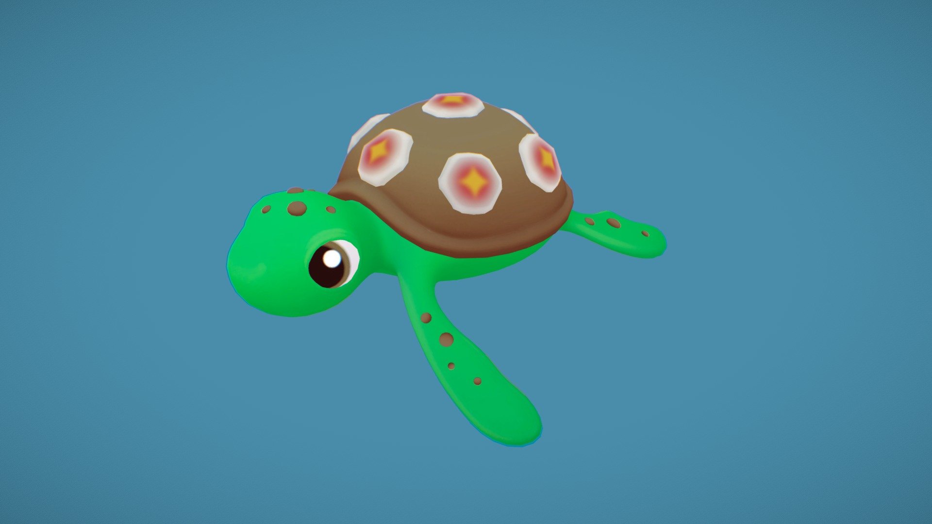 Little Turtle (Rigged) - 3D model by Luciano O. Mollo (@LM3D) [ff8981d ...