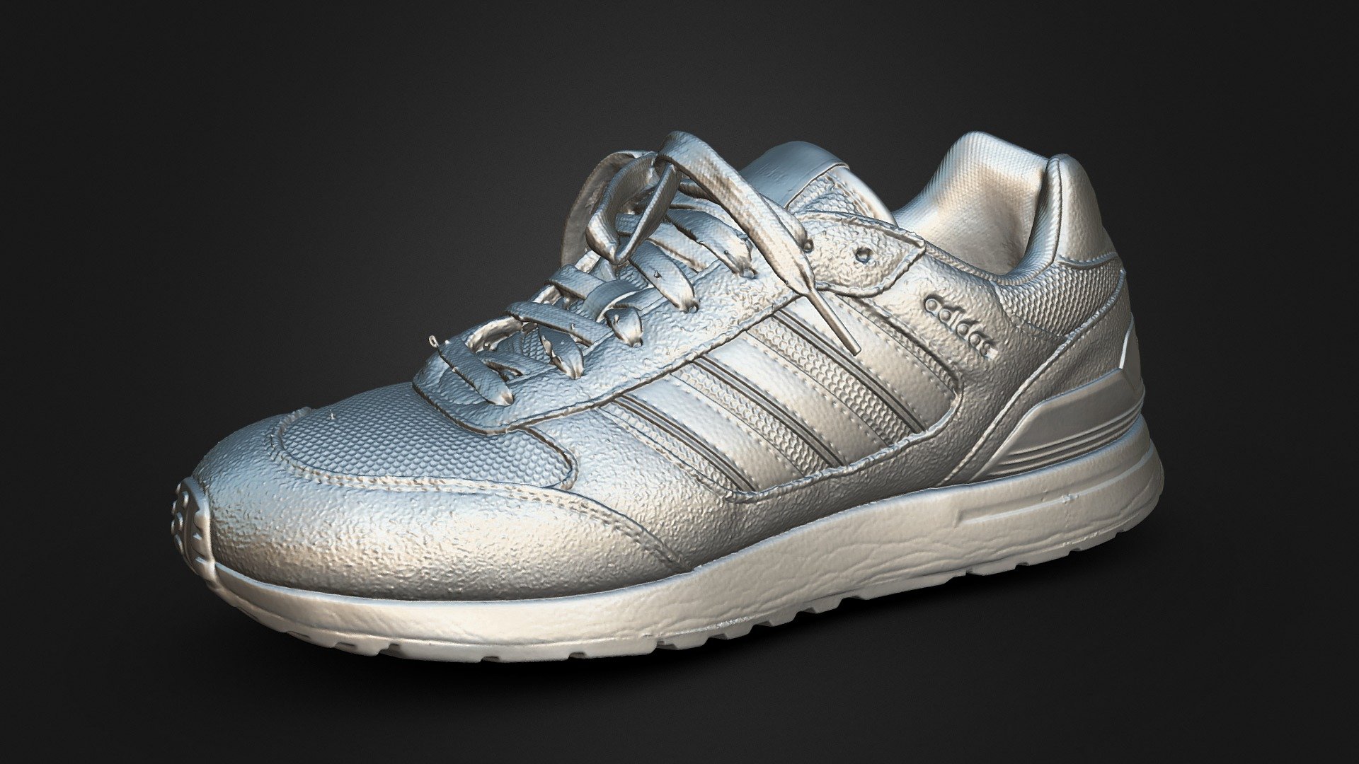 Adidas shoe .::RAWscan::. NO TEXTURE - Download Free 3D model by Andrea ...