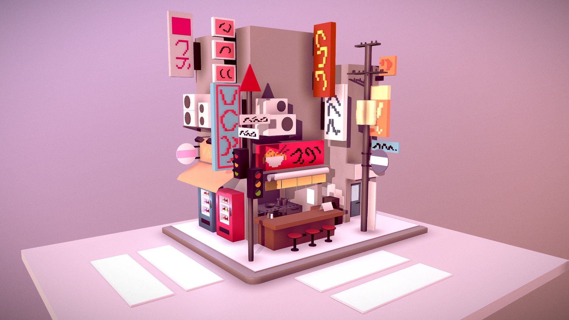 corner shop - Download Free 3D model by martaleonat [ff89d74] - Sketchfab