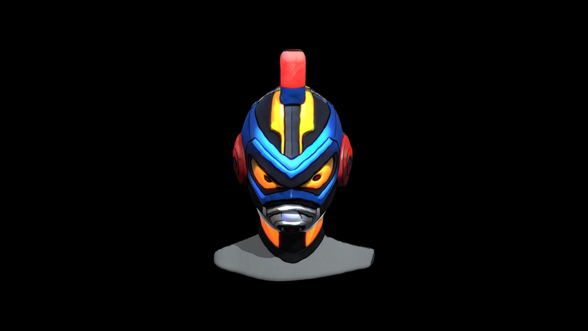 Helmet Mask Robot Cartoon 1190 - Download Free 3D model by klrxyz ...