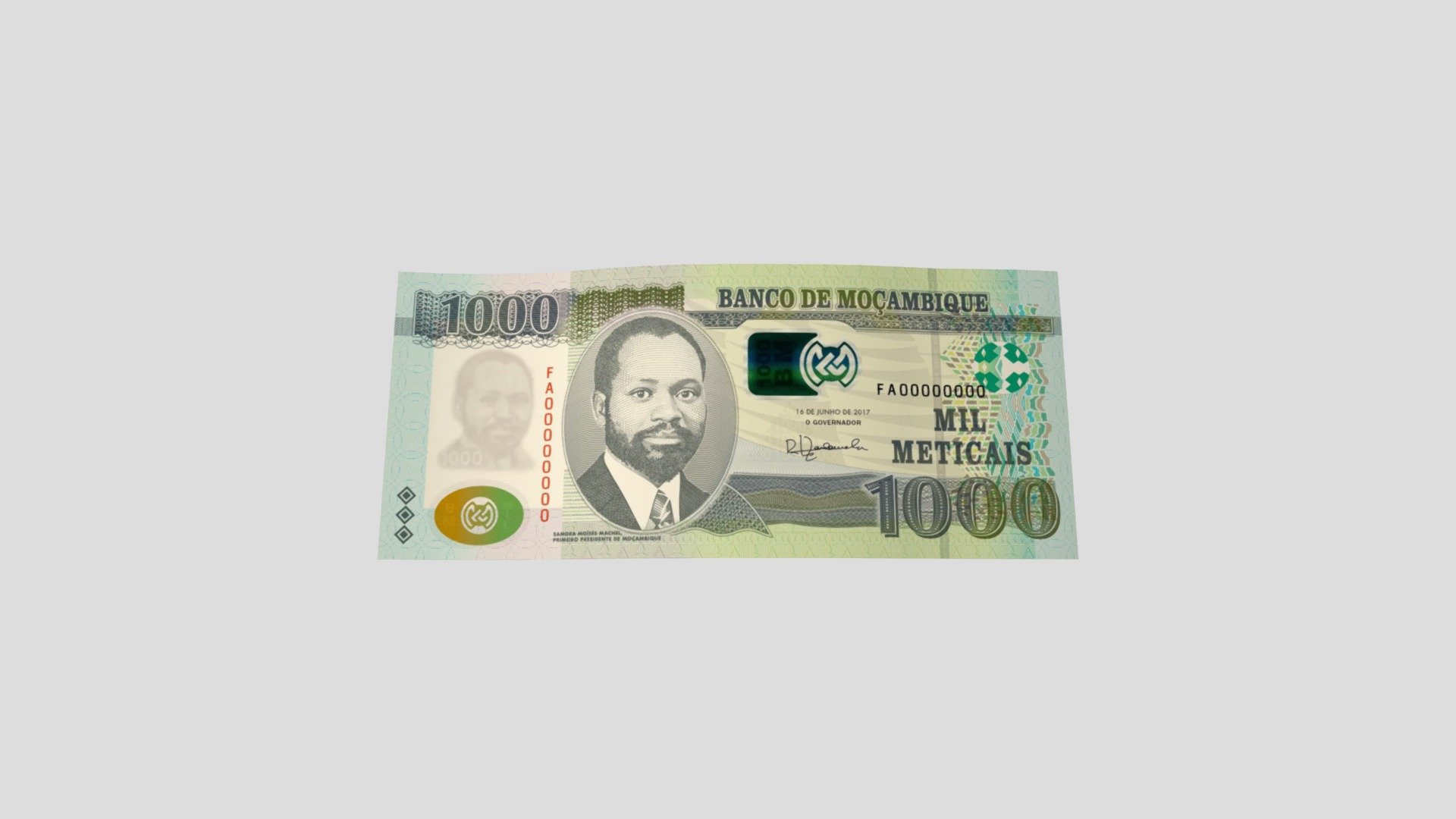 Nota de Mil Meticais - Download Free 3D model by Ladrao (@purpleflex ...