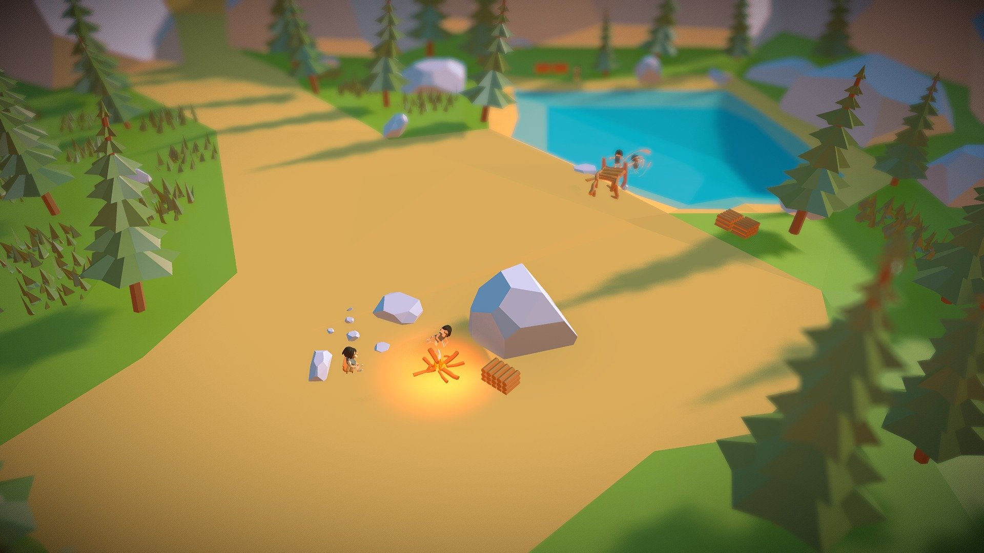 Caveman Low-Poly 3 million years BC - 3D model by Hora Timer ...