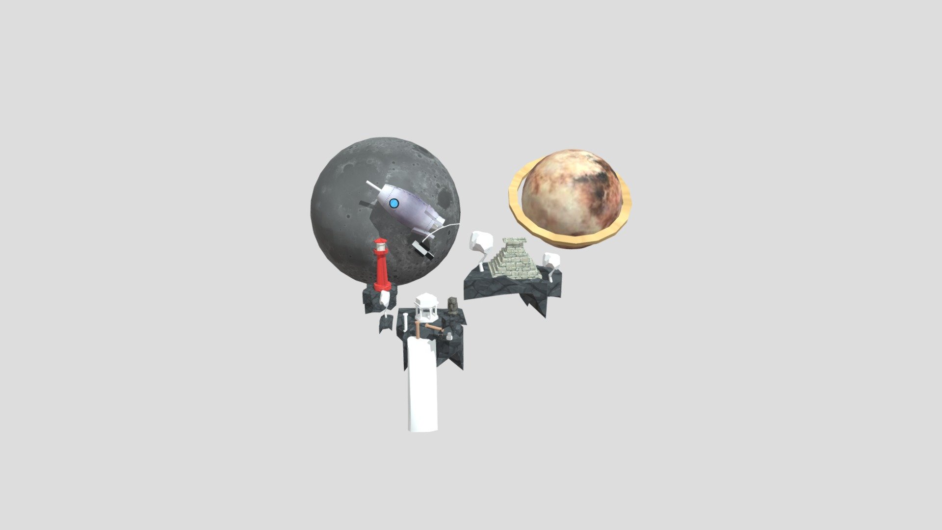 Exploring the unknown - 3D model by JM (@HOID) [ff919a7] - Sketchfab