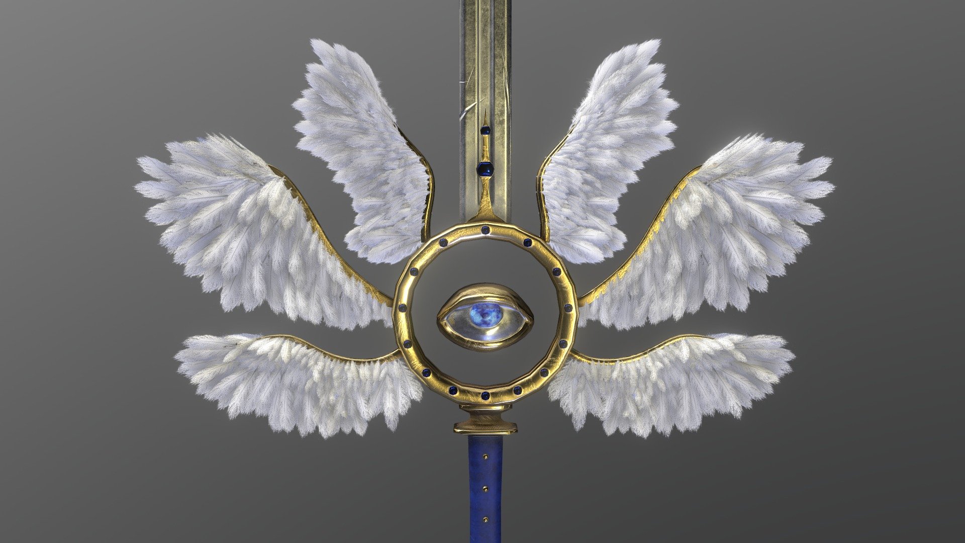 Angelic Sword - 3D model by Olivia Griggs (@oliviaggs) [ff94380] - Sketchfab