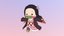 Chibi Nezuko (Kimetsu no Yaiba) - VRChat Avatar - 3D model by Jinsters ...