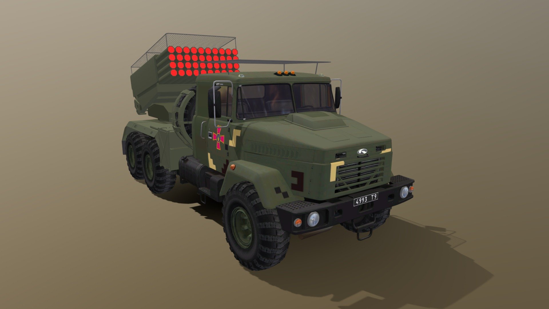 Ukrainian Bastion-01 MLRS - Download Free 3D model by 42manako [ff96de5 ...