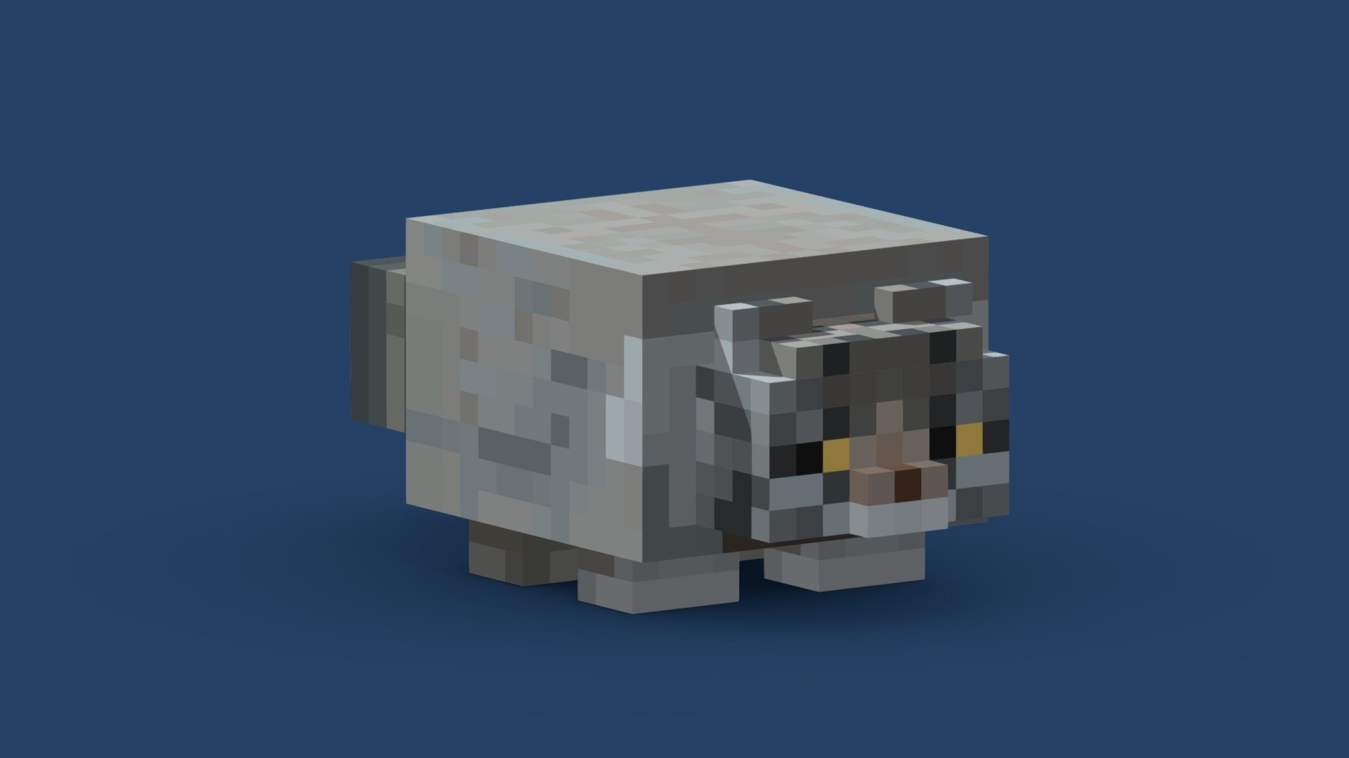 Pallas cat (minecraft style) - 3D model by VRYSILLY [ff9811c] - Sketchfab