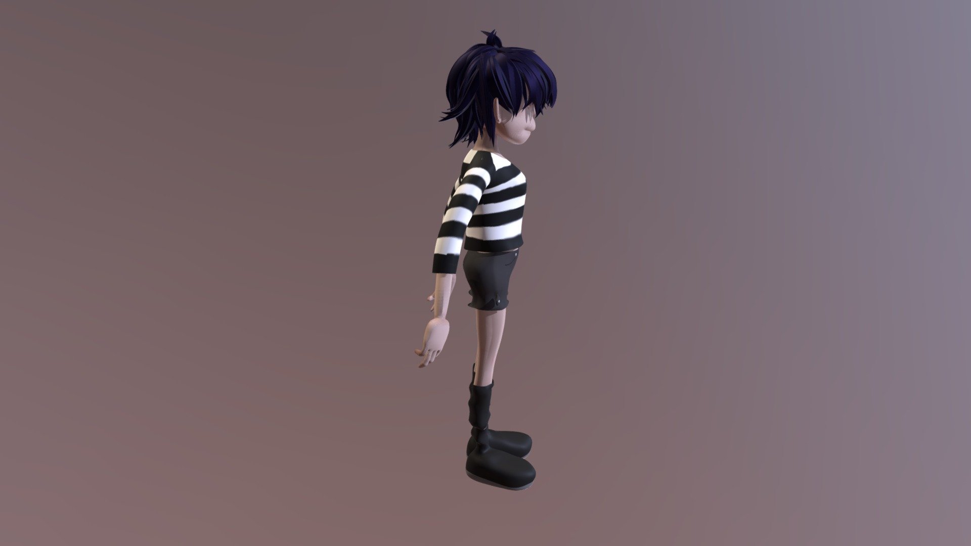 Noodle_Gorillaz - 3D model by barbara_marchi (@marchibabi) [ff9890c ...