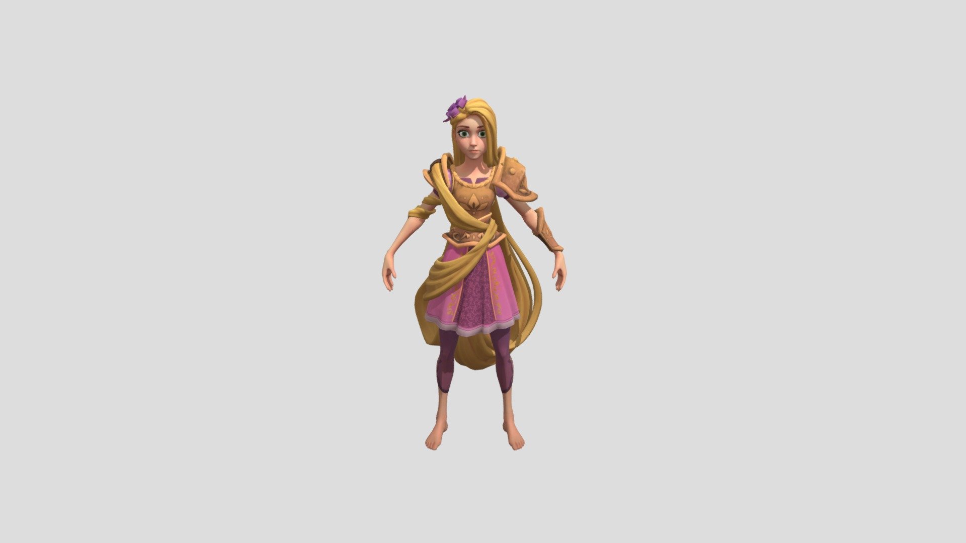 Rapunzel - Download Free 3D model by ThisIsntAPerson [ff99422] - Sketchfab