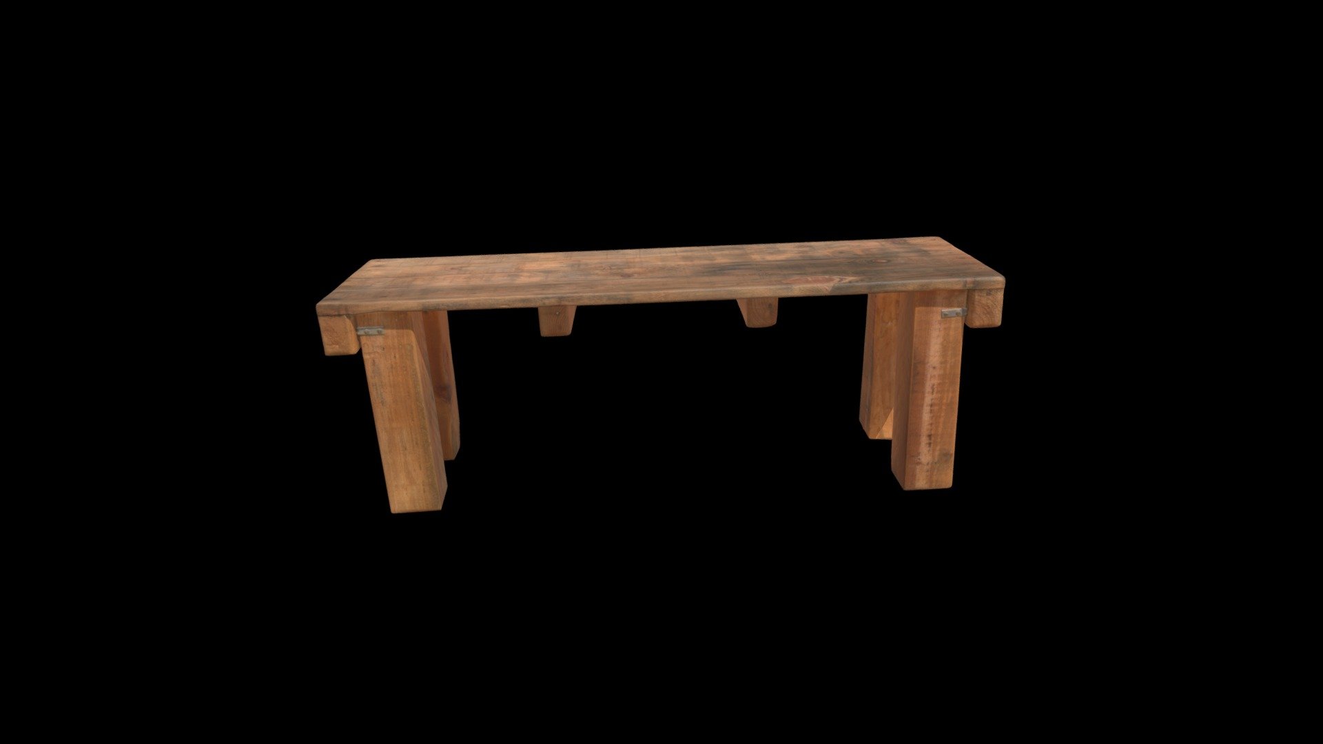 Wood Bench - Download Free 3D model by METAHITI (@ParralaxStudio ...