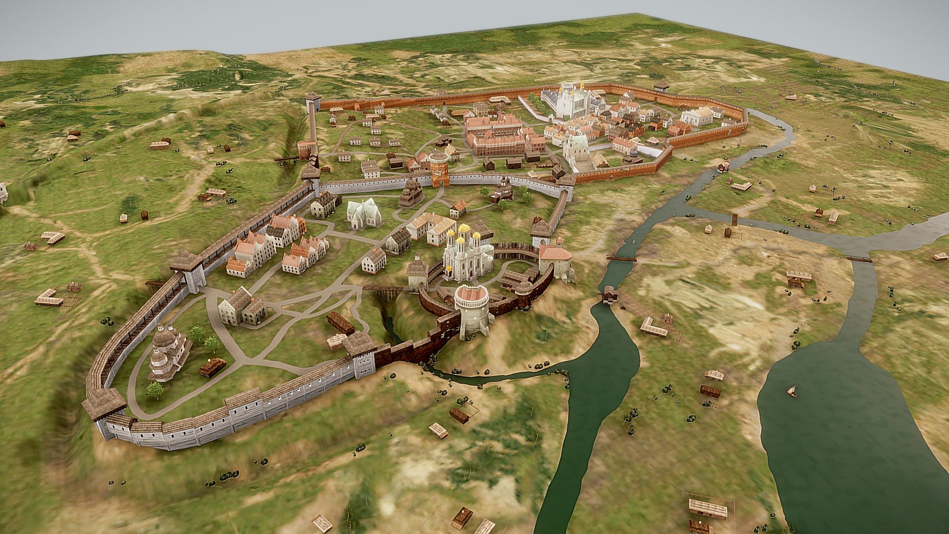 Ostróg , Ostroh,Острог - XVI/XVII century - 3D model by Grodzka Gate ...