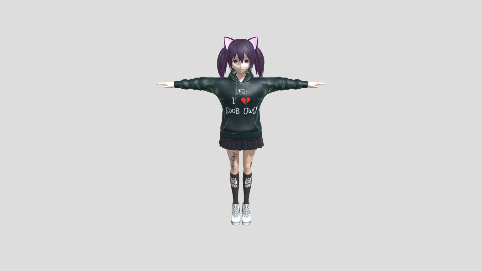 Kitty Girl PC- Vrchat Usdz - 3D model by FNAF197 [ff9cd31] - Sketchfab