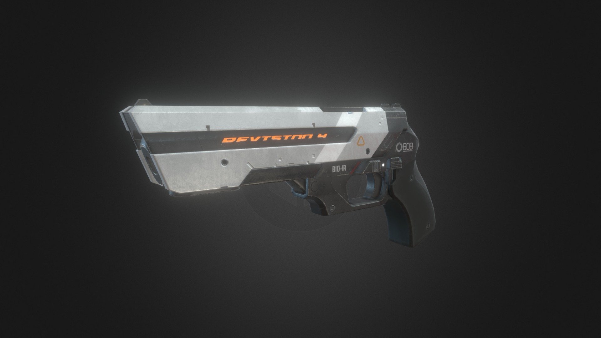 Energy Pistol - 3D model by kaveshkoli3 [ff9d46f] - Sketchfab