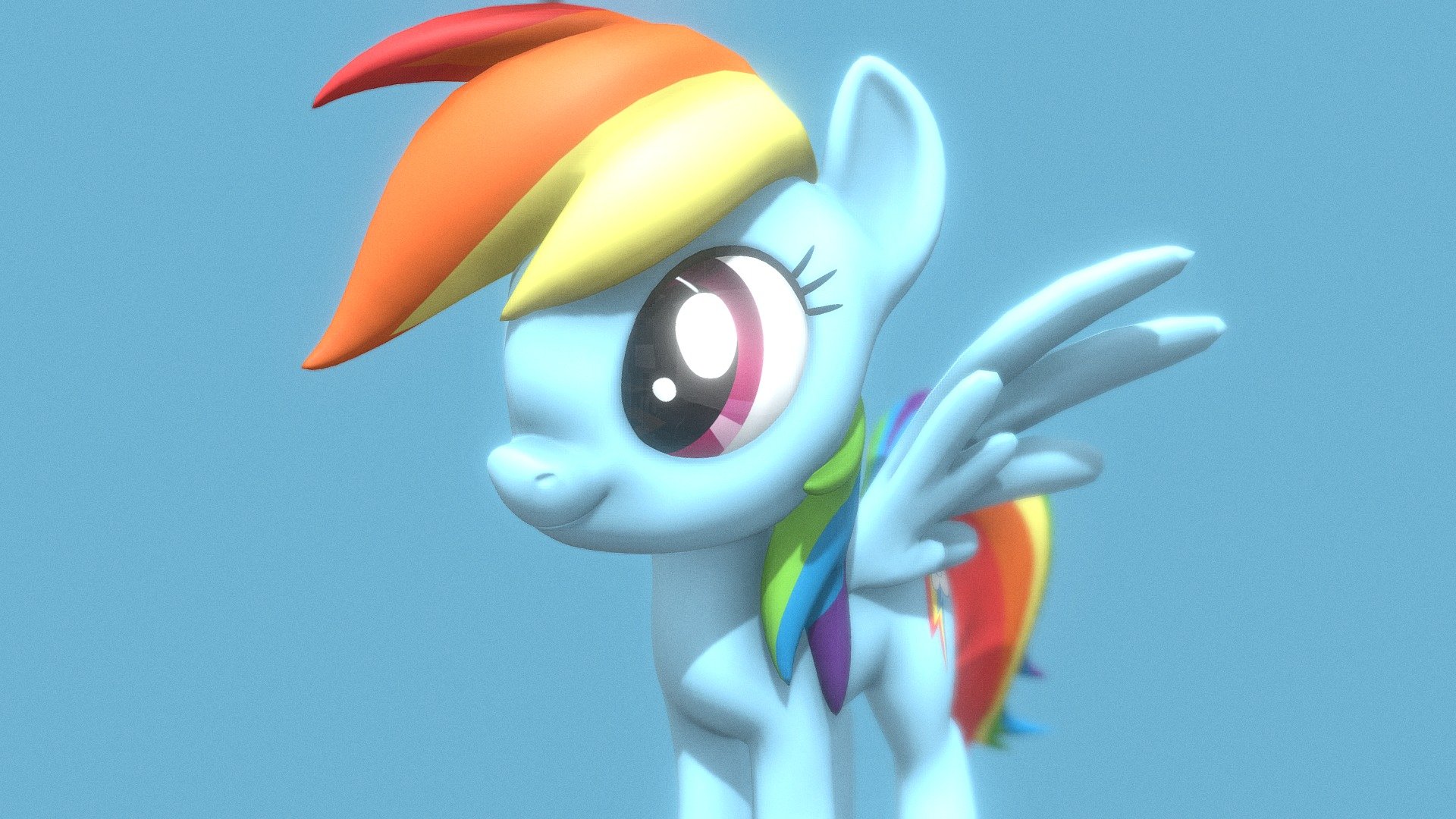 Rainbowdash - Download Free 3D model by royalroyaltymodel112 [ff9edb0 ...