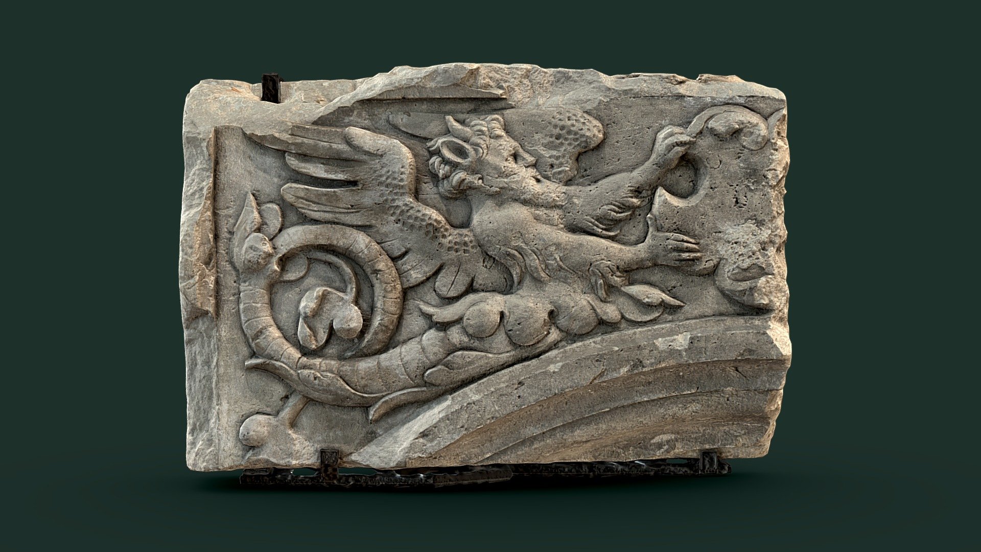 Relief with male figure and bearded face - Download Free 3D model by ...