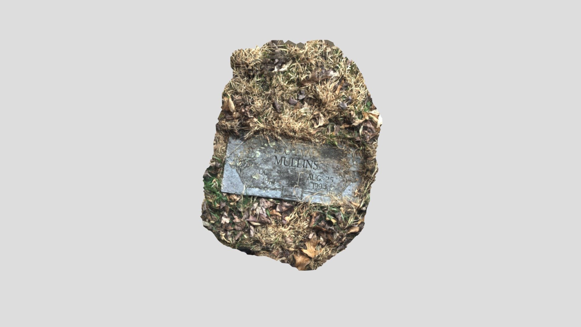 Lou Emma Mullins Grave Marker - 3D model by Virtual Curation Lab ...