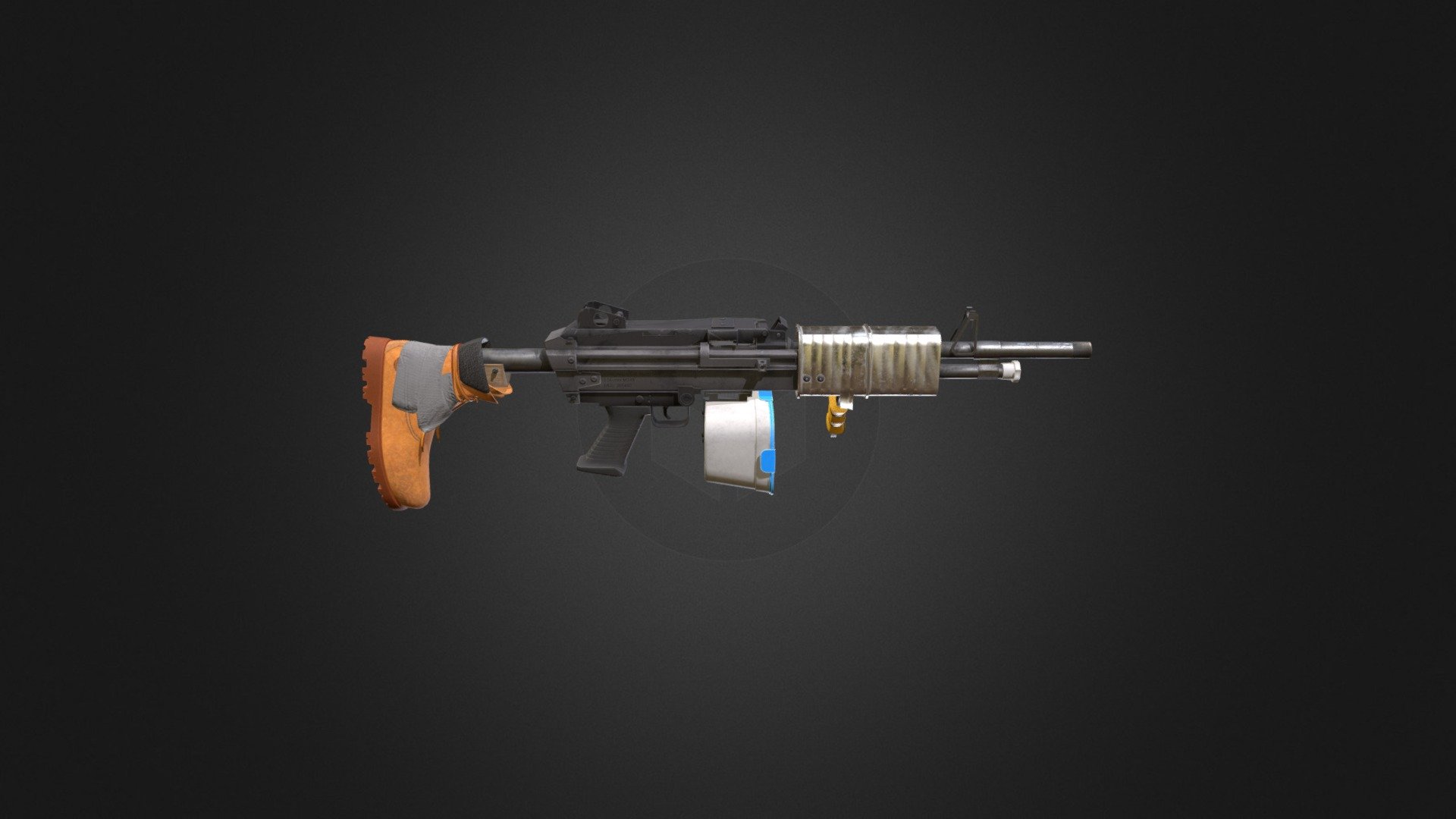Rust Handmade LMG(HMLMG) Remake - 3D model by Jason Catanjal (@K3RMiT ...