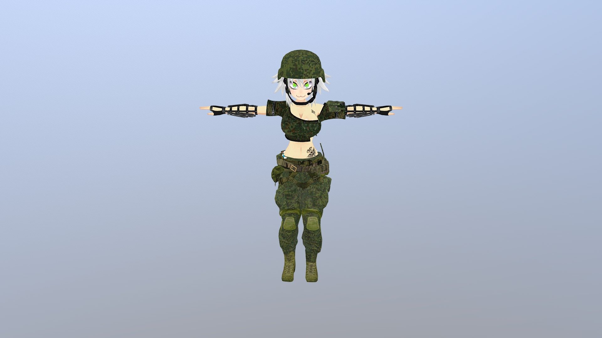 Аниме солдат для VRCHAT - Download Free 3D model by AniDub_2901 ...