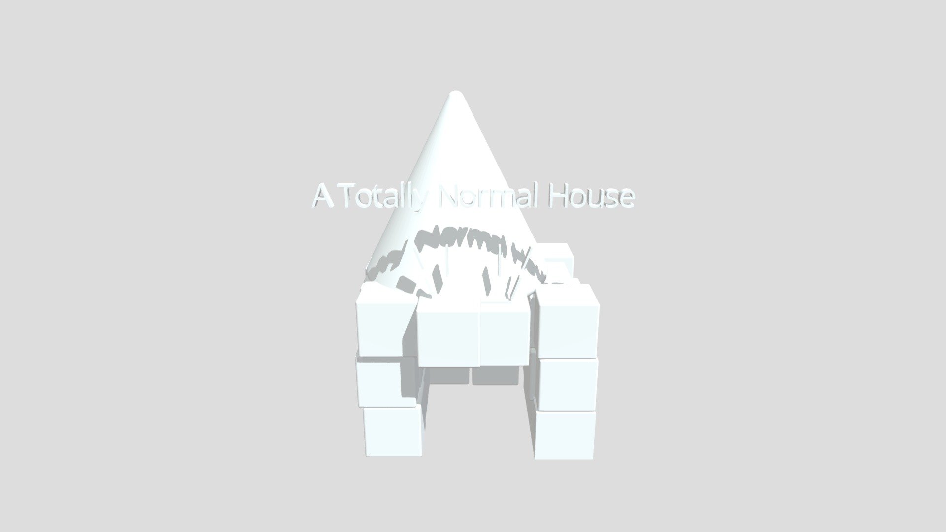 A Normal House... Totally..... - Download Free 3D model by ...