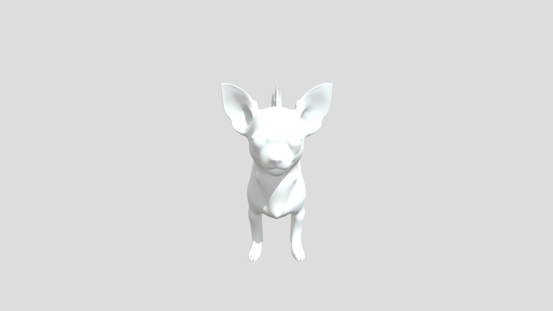 chihuahua non colored - 3D model by tyrone_jeremiah [ffaa0b7] - Sketchfab