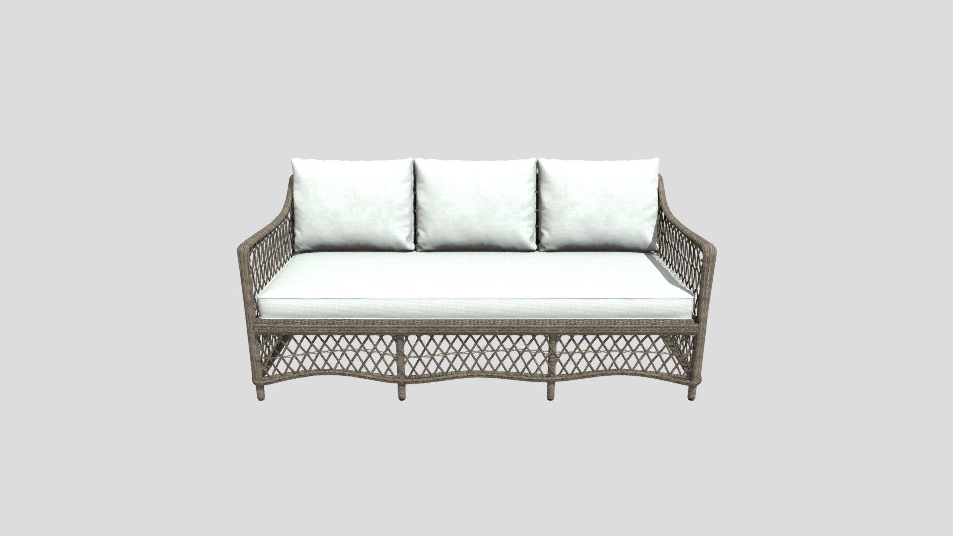 Marbella sofa vintage 3-seat - Buy Royalty Free 3D model by ...