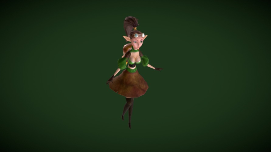 Elf low-poly - 3D model by shanaya [ffb0060] - Sketchfab