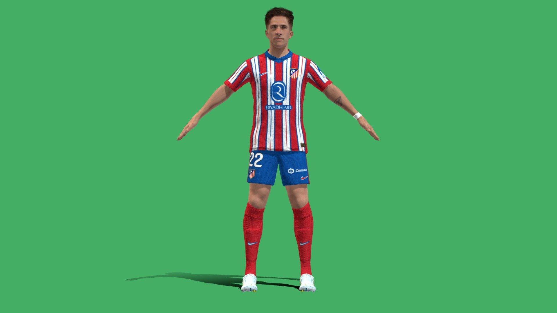 3D Rigged Giuliano Simeone Atletico Madrid 2025 - 3D model by ...