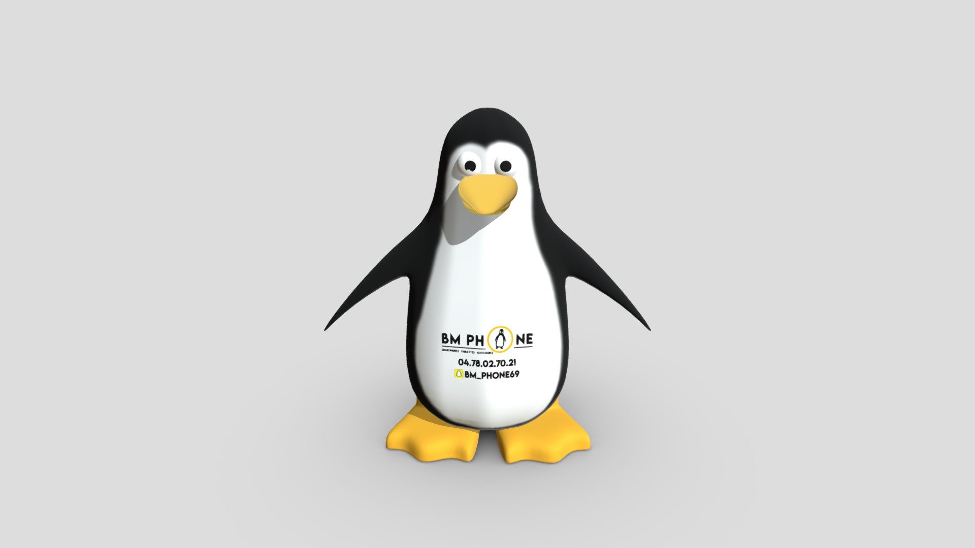 Pingouin BM Phone - 3D model by ehmercimeon [ffb2872] - Sketchfab