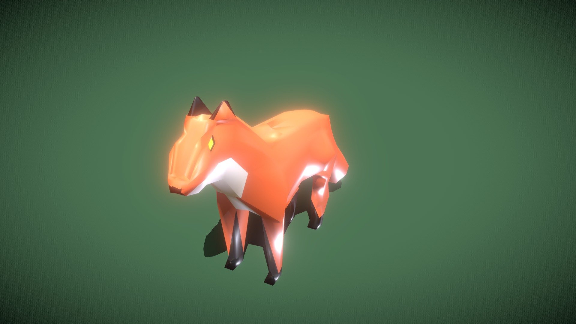 Low poly fox - 3D model by c0urrent [ffb32f1] - Sketchfab