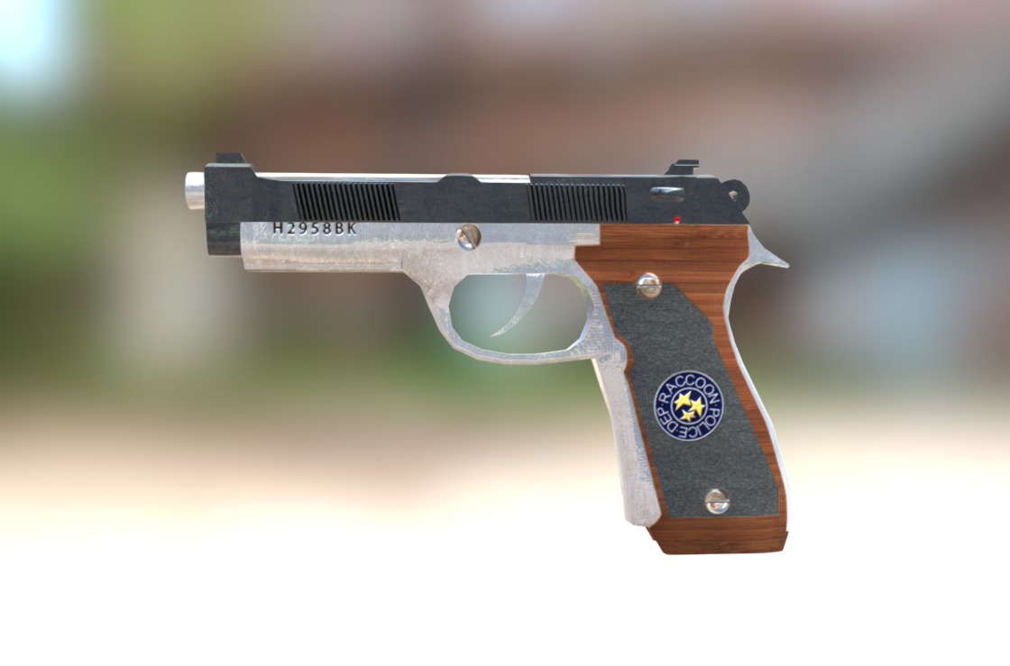 SM Wesker Gun - 3D model by Jean Palamarchuk (@Palamarchuk) [ffb3b8a ...