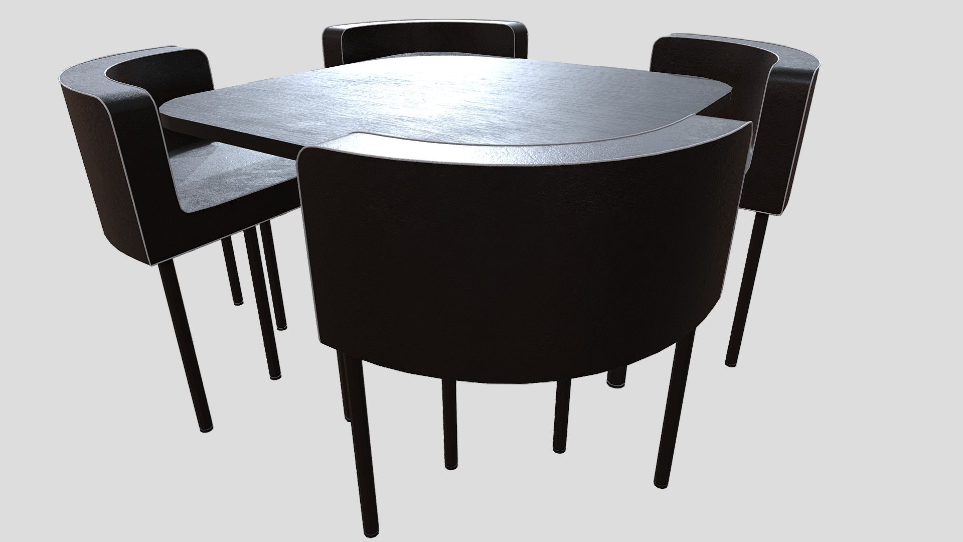 Dark Modern Table - Download Free 3D model by The Salty Popeye ...