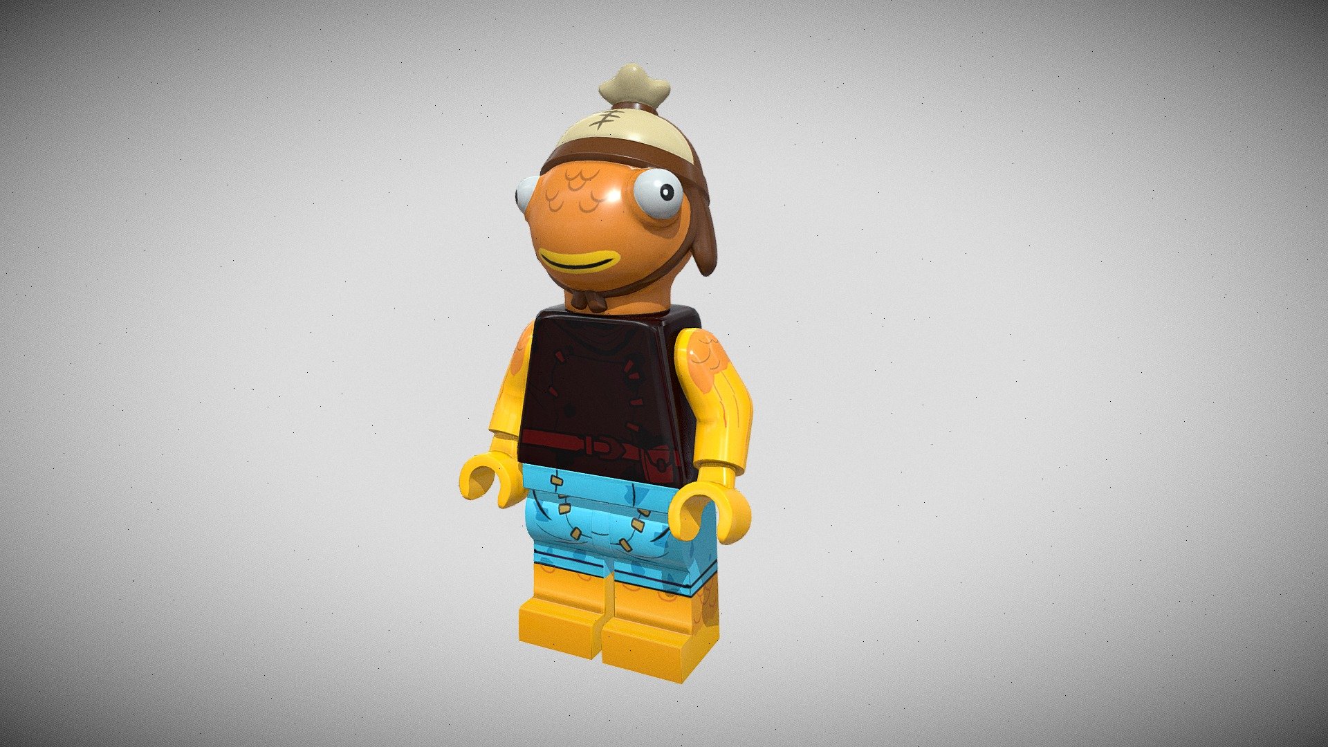 3D Fishstick Lego Character - 3D model by Ali Janjua (@janjuaali77 ...