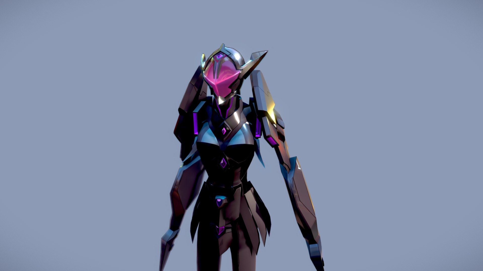 Accel World : Black Lotus (With Animation) - Buy Royalty Free 3D model ...