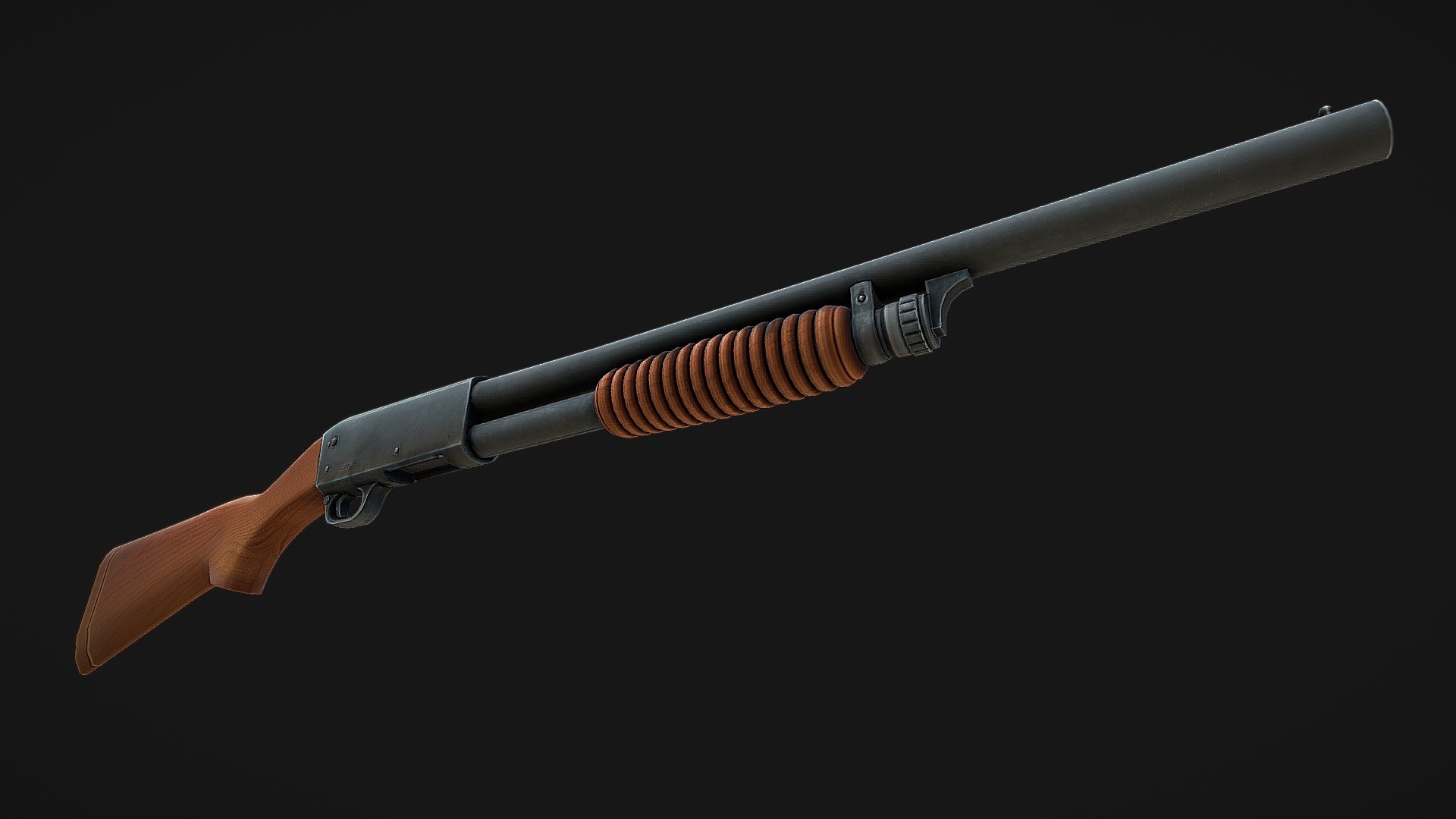 Low Model Shotgun - 3D model by Kate.Grekovich [ffb6842] - Sketchfab