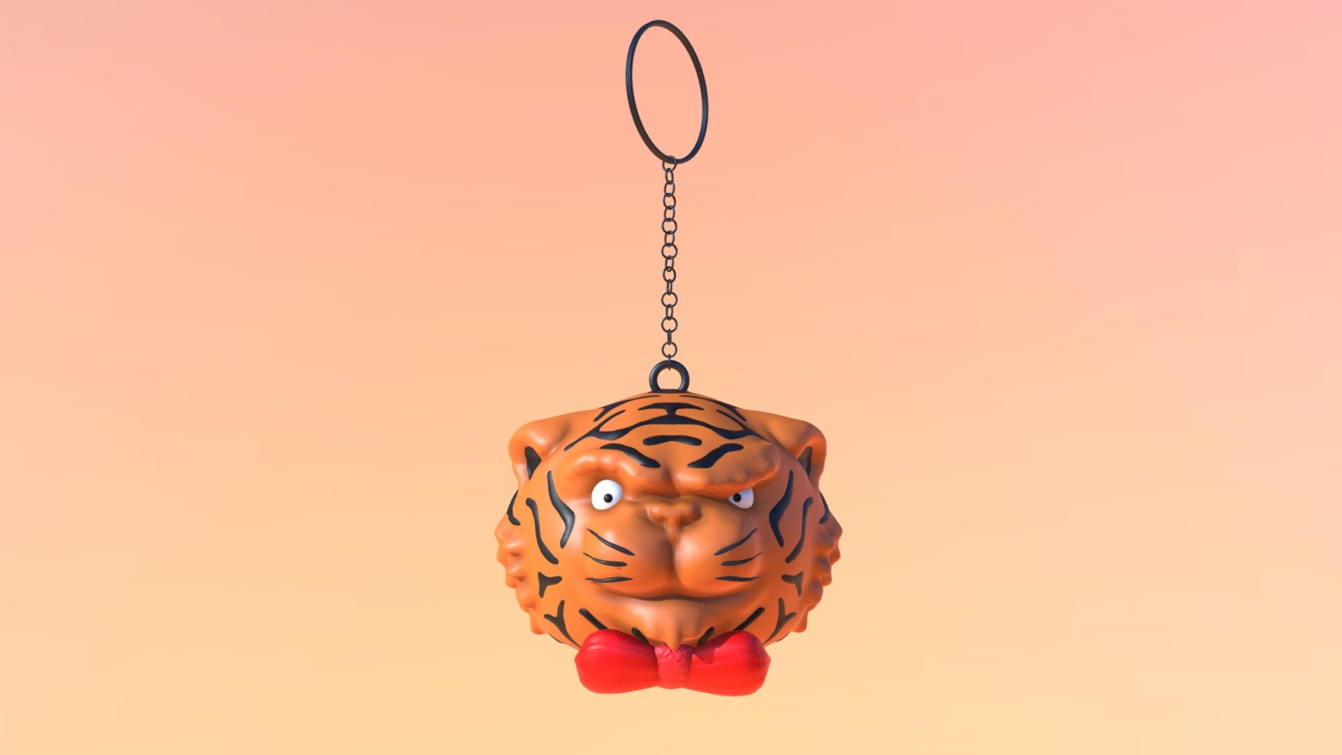 Market Tiger Keychain - 3D model by MarijnHaerens [ffb8700] - Sketchfab