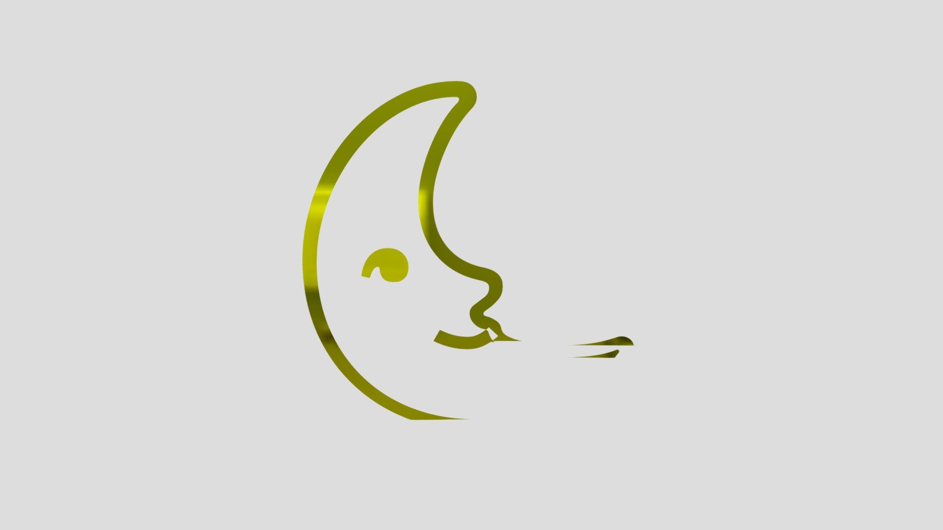 Last Quarter Moon with Face - Download Free 3D model by saurabh ...
