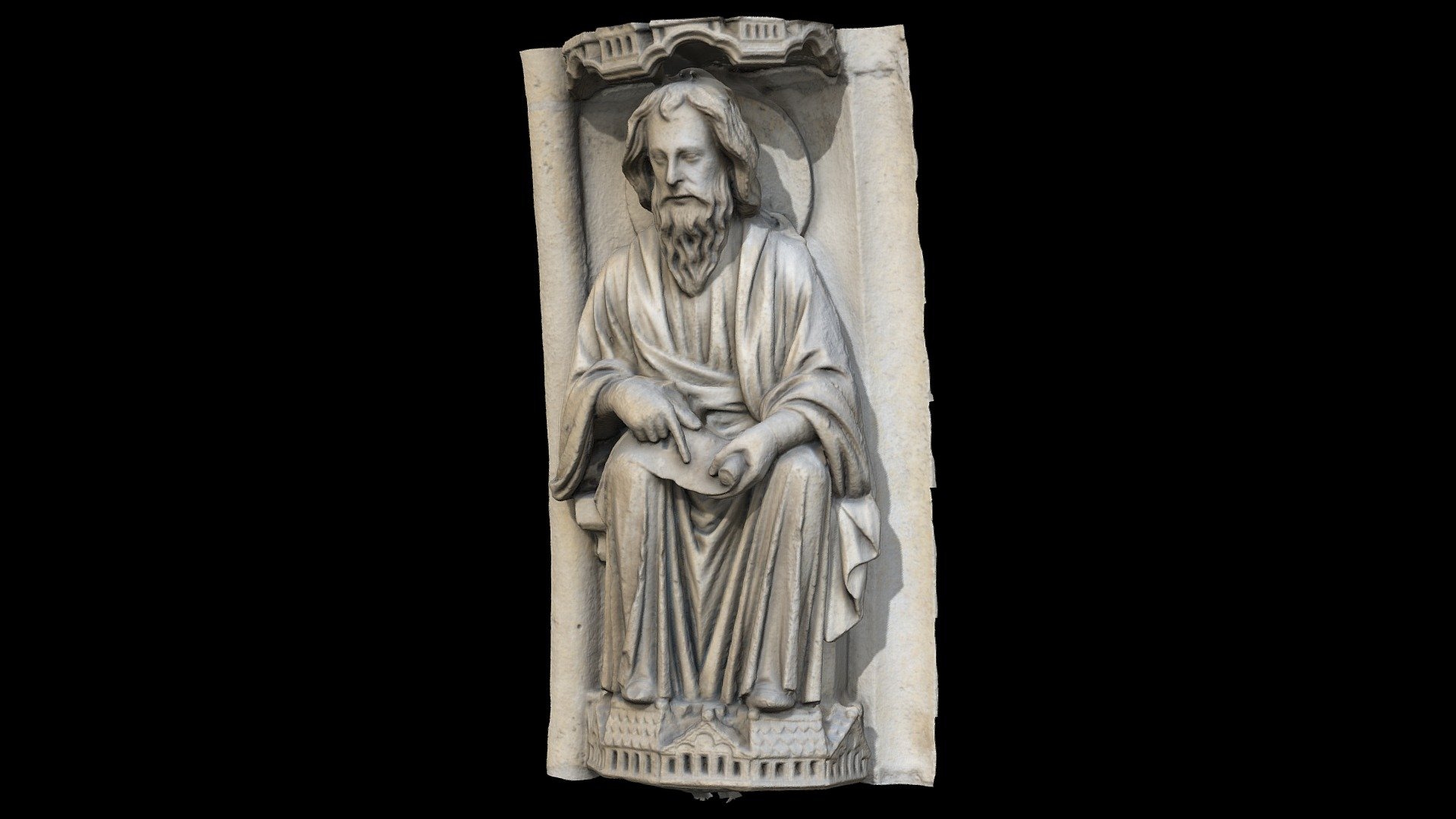 Prophet. Cathedral of Notre-Dame, Paris. - 3D model by Alabama Digital ...