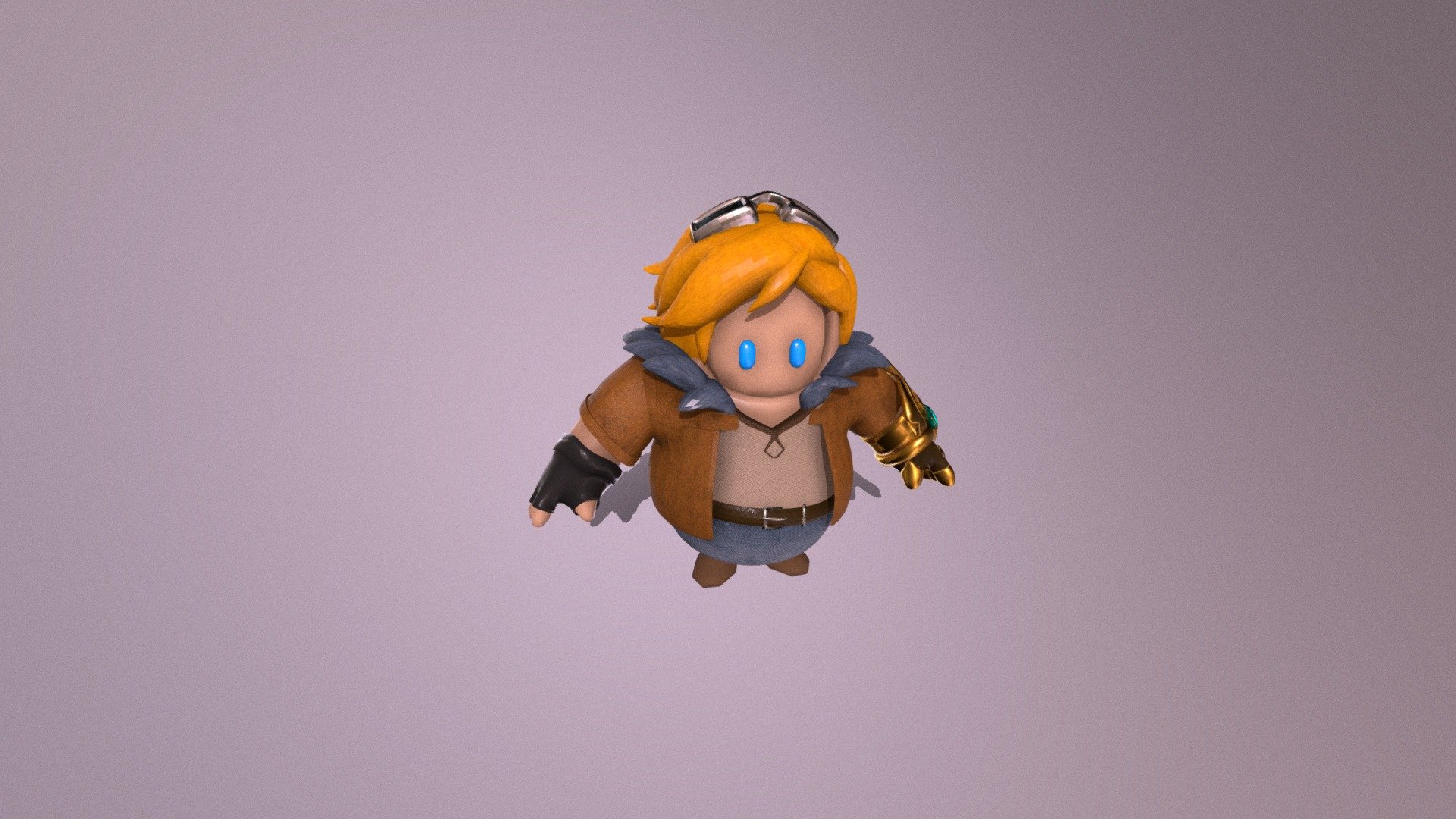 Ezreal from League of Legends as a Fall Guy - 3D model by MathBSant ...