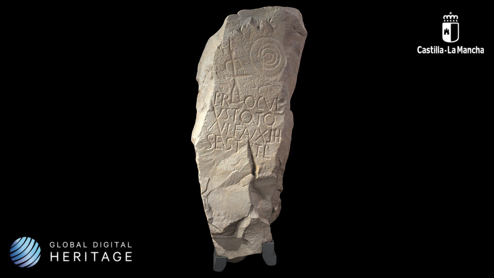 Warrior Stelae, Chillón, Spain - Download Free 3D model by Global ...