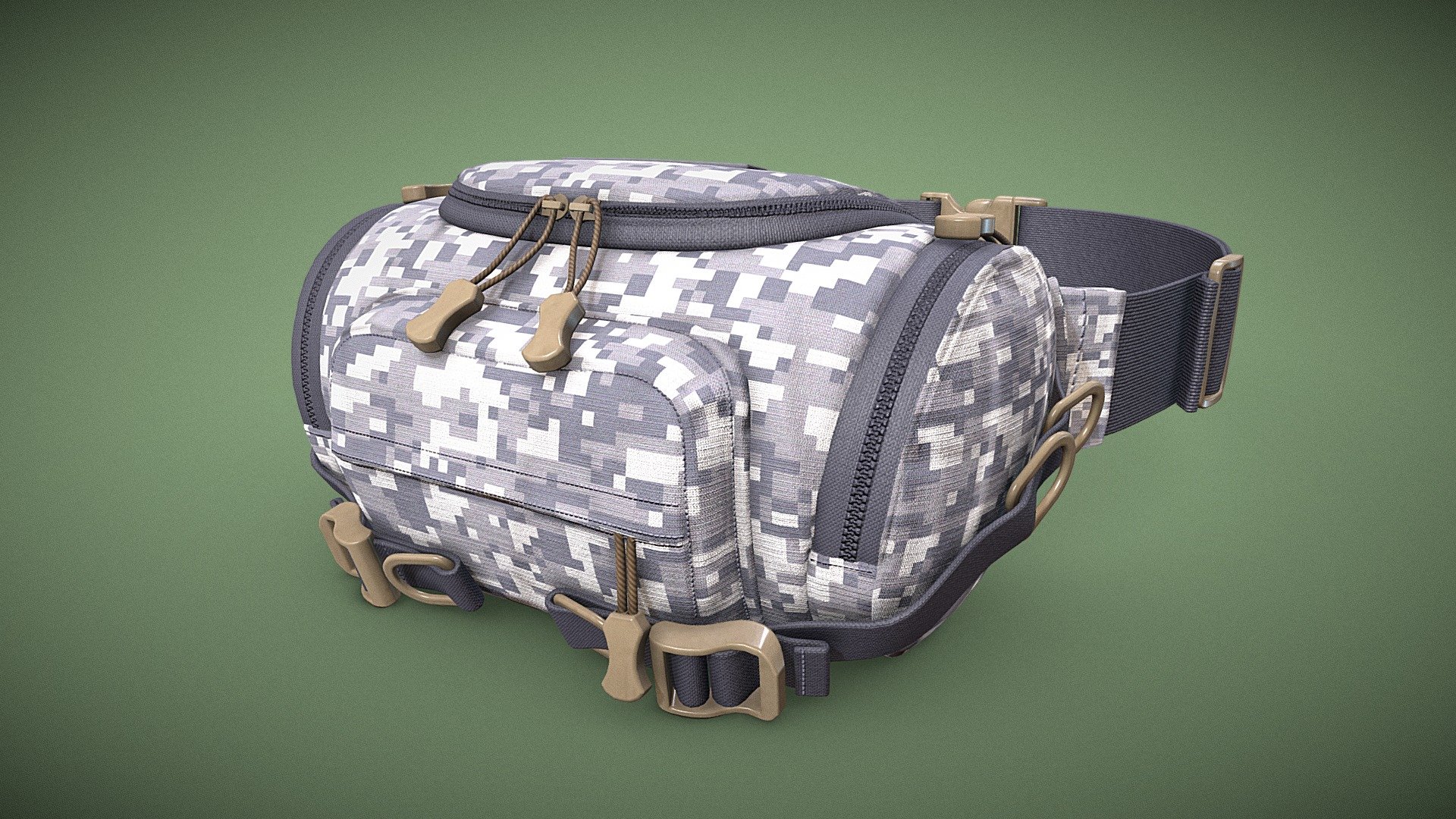 Military/Tactical Waist Bag - Download Free 3D model by Neslihan Çakmak ...