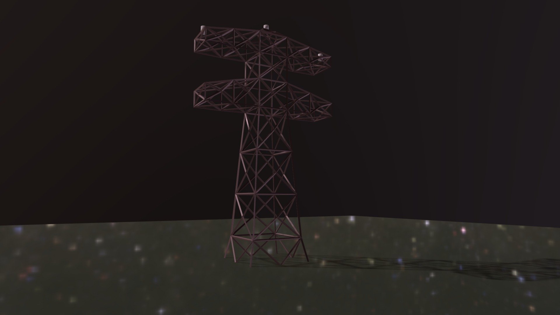Transmission Tower - 3D model by Hoarfrost Arts (@hoarfrostarts) [ffc4844] - Sketchfab