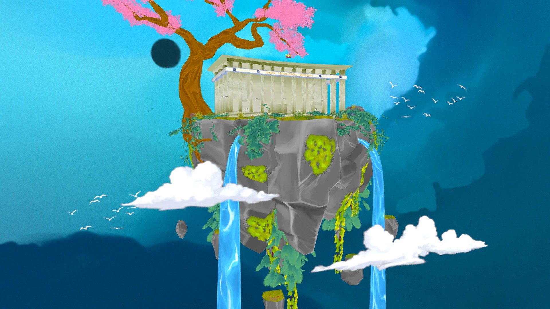 Floating YTU - 3D model by KrAtoE [ffc614e] - Sketchfab
