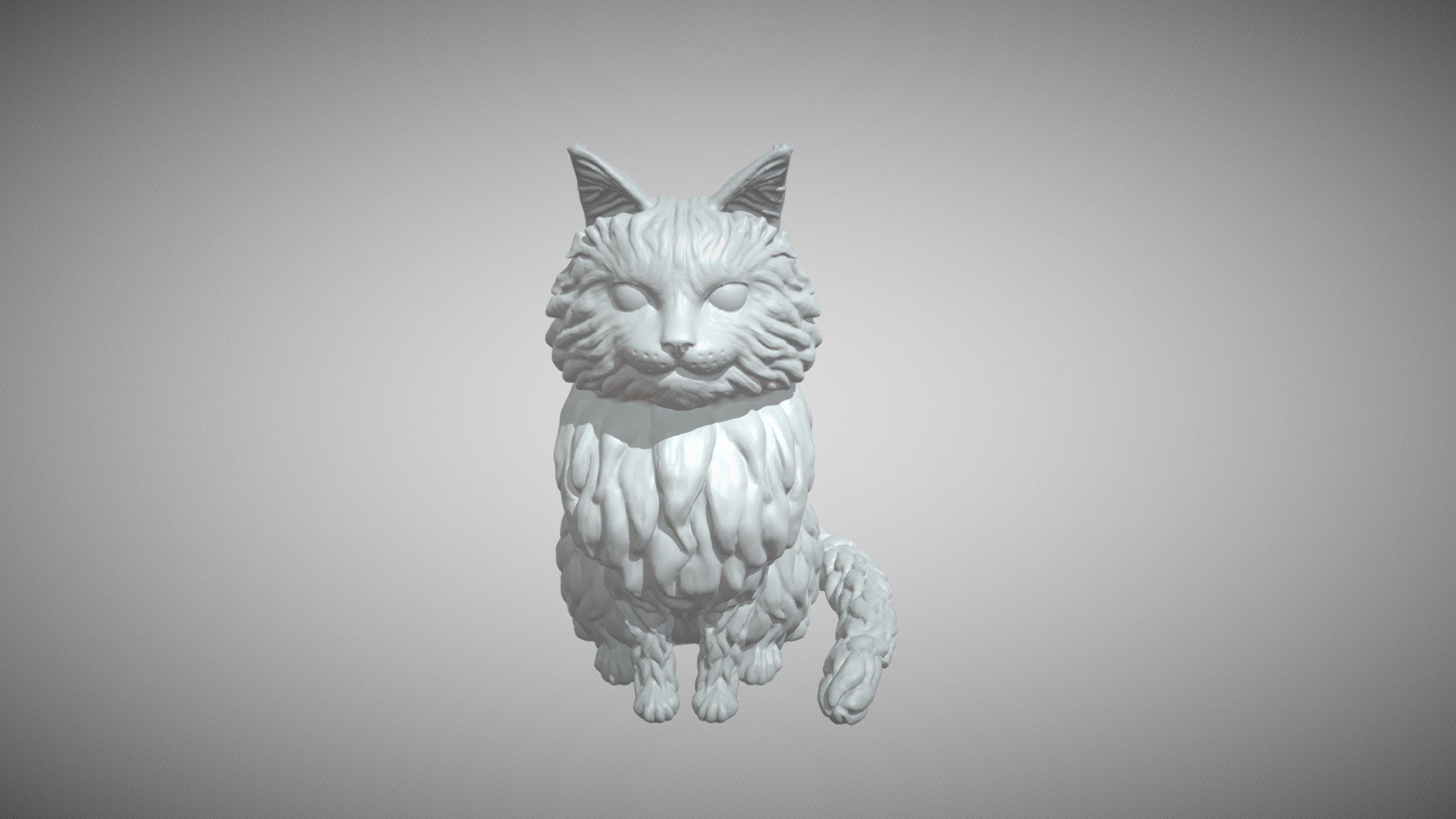 Long Fur Cat - 3D model by Paris (@parisanimationarts) [ffcc754 ...