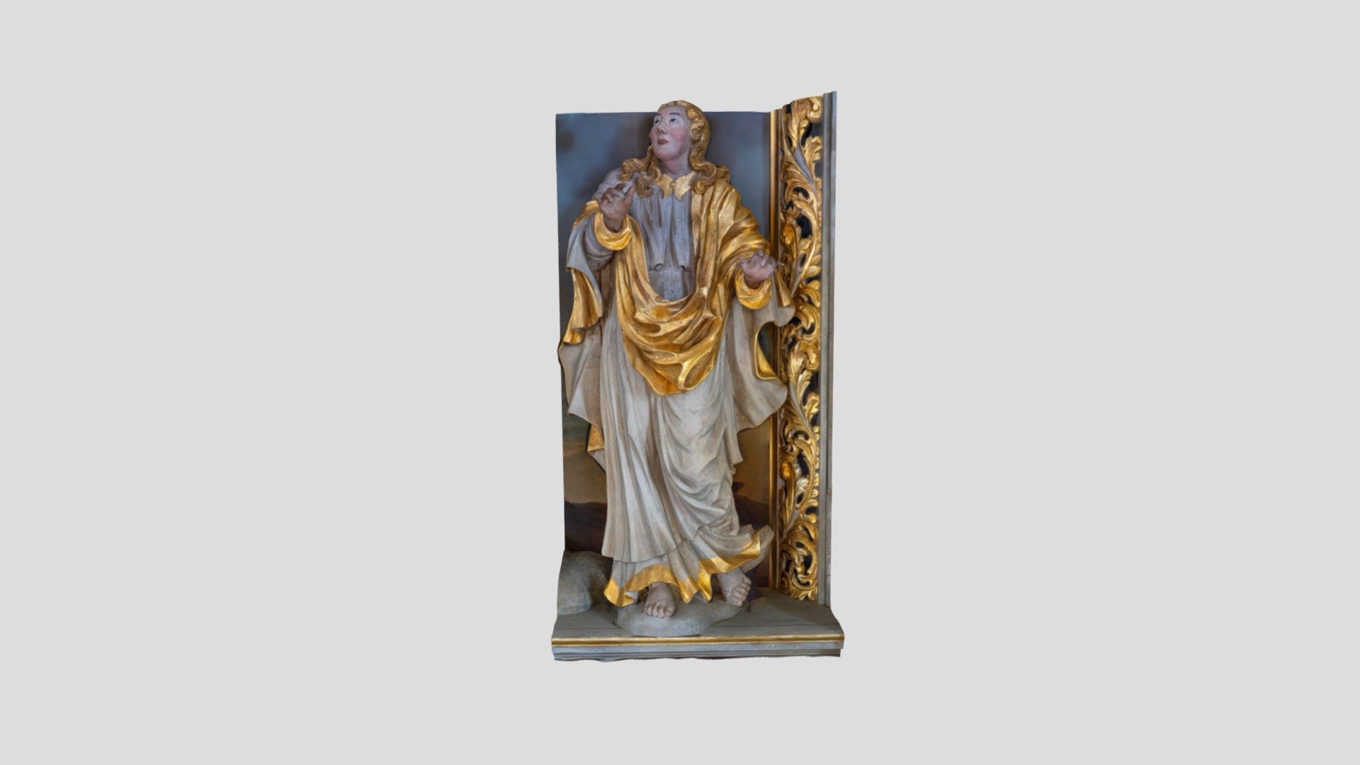 John the Apostle from Lestene church - 3D model by Art History Latvia ...
